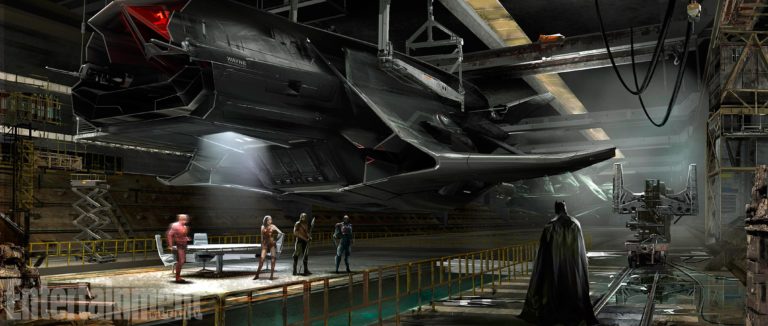 Justice League: Concept Art Featuring Batmanâ€™s Flying Fox Released ...